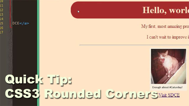 CSS3 Rounded Corners - Quick Tip - VmC Ink.